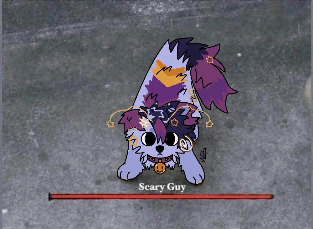 Scary Guy YCH Meme Draw-over - Etsy