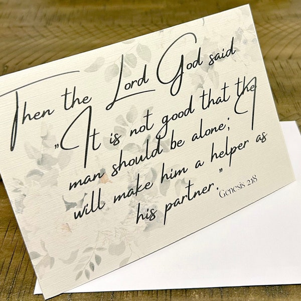 Bible Wedding Card - Etsy