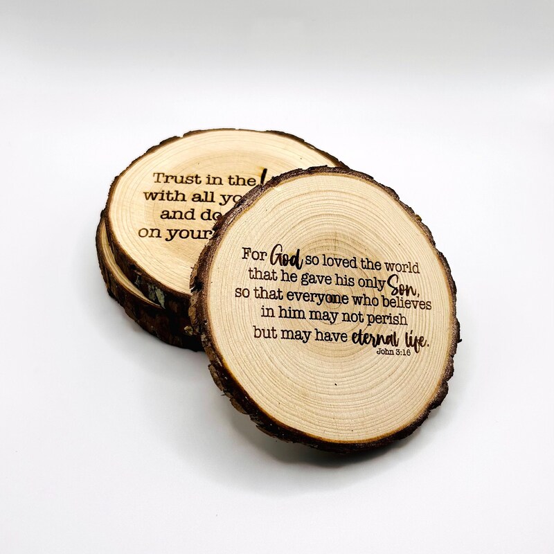 Bible Verse Coasters - Etsy