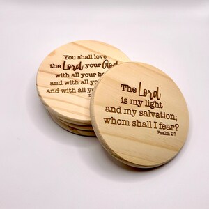 Wood Bible Verse Coasters - Set of 4 - Etsy