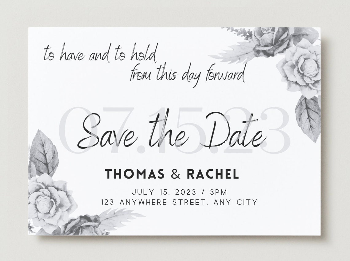 Editable Save the Date, Christian Save the Date, Christian Wedding, to ...