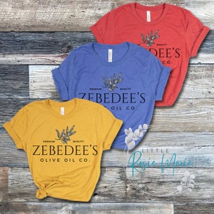Zebedee's Olive Oil Co Shirt, Choose Your Color! Christian Shirt, the ...