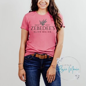 Zebedee's Olive Oil Co Shirt, Choose Your Color! Christian Shirt, the ...