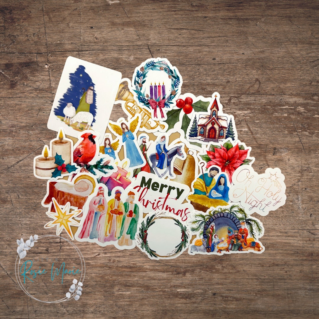 Christian Christmas Stickers - Christian Stickers, Nativity Stickers ...