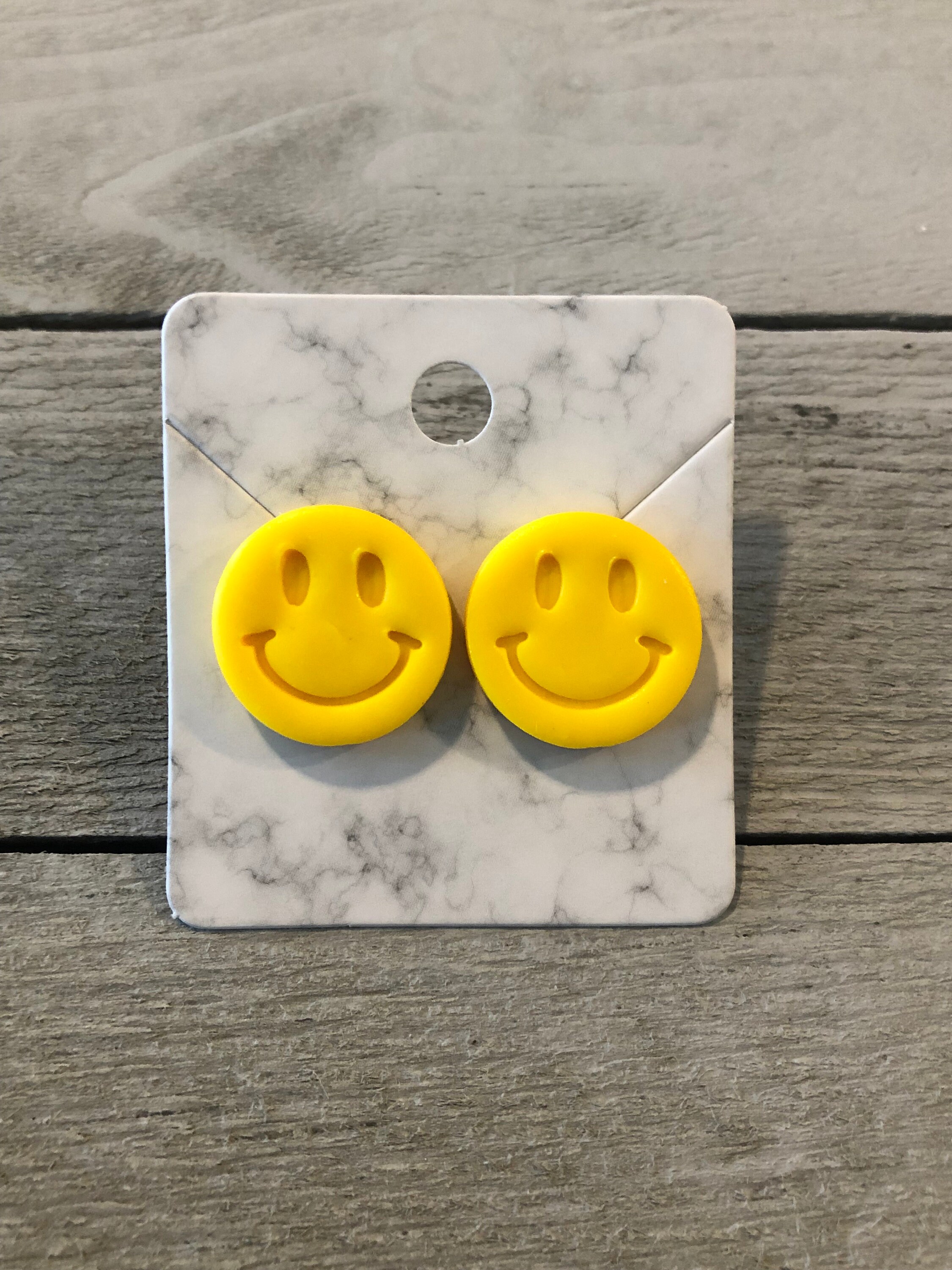 Smiley Face Studs. Multiple Colors Options. - Etsy
