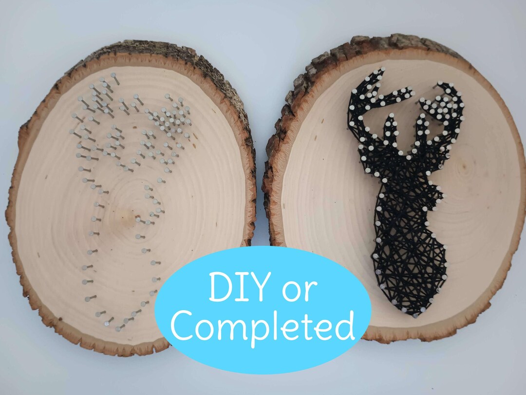 Custom DIY Nail String Art Kit or Completed Elk/deer/buck - Etsy