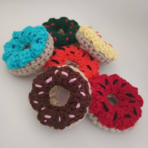 Mini Donuts With Sprinkles Half Dozen Handmade Crochet Donuts in Box ...