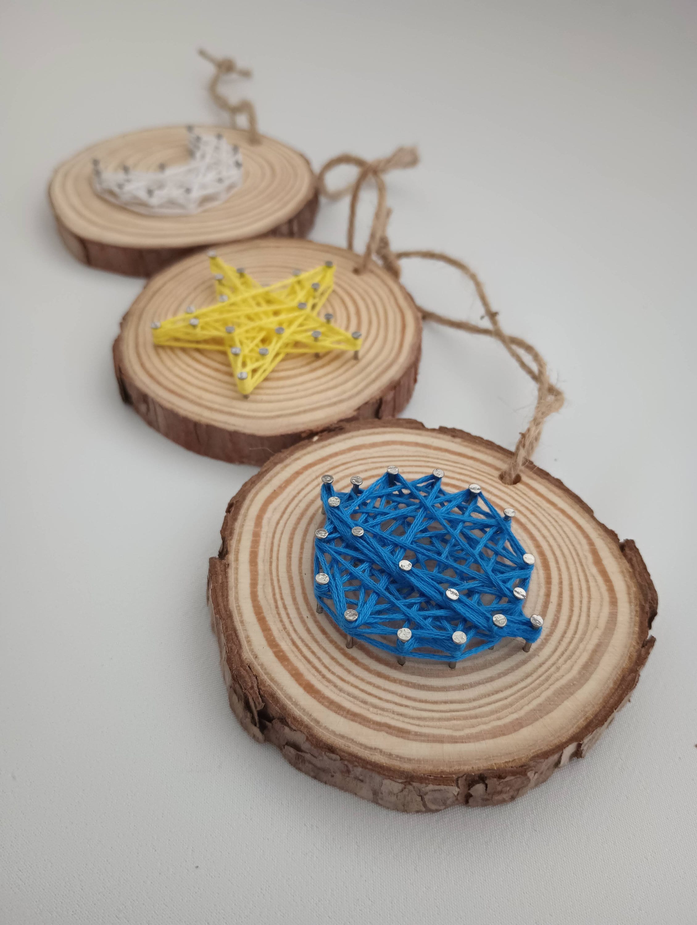 DIY Space String Art Kit - Planet, Moon, Star, Basswood (pre-nailed or ...