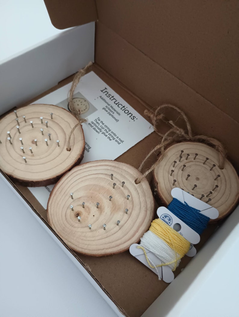 DIY Space String Art Kit - Planet, Moon, Star, Basswood (pre-nailed or ...