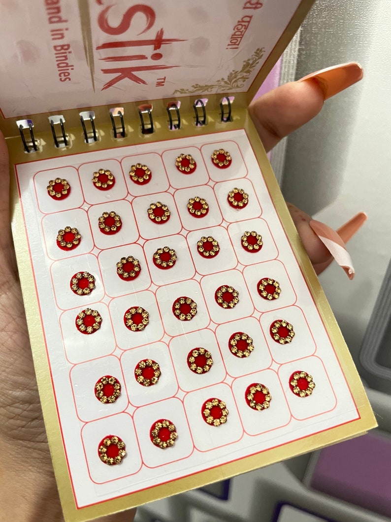 Bindi Booklet/ Indian Bindi / Multi Color Bindi/ Indian Tips / Bindi ...