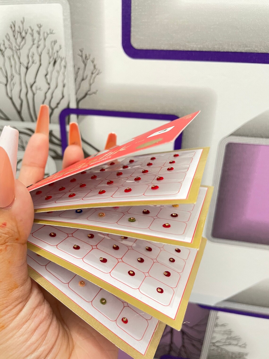 Bindi Book/ Bindi/ Tips/ Indian Tikka Set/ Bridal Bindi/ Multi Corlor ...