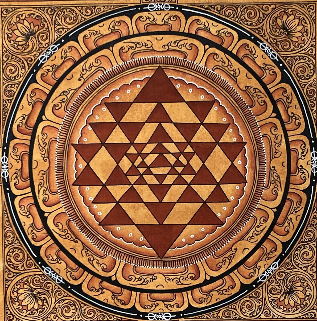 Shriyantra/ Shri Yantra/ Shri Chakara Mandala Newari - Etsy