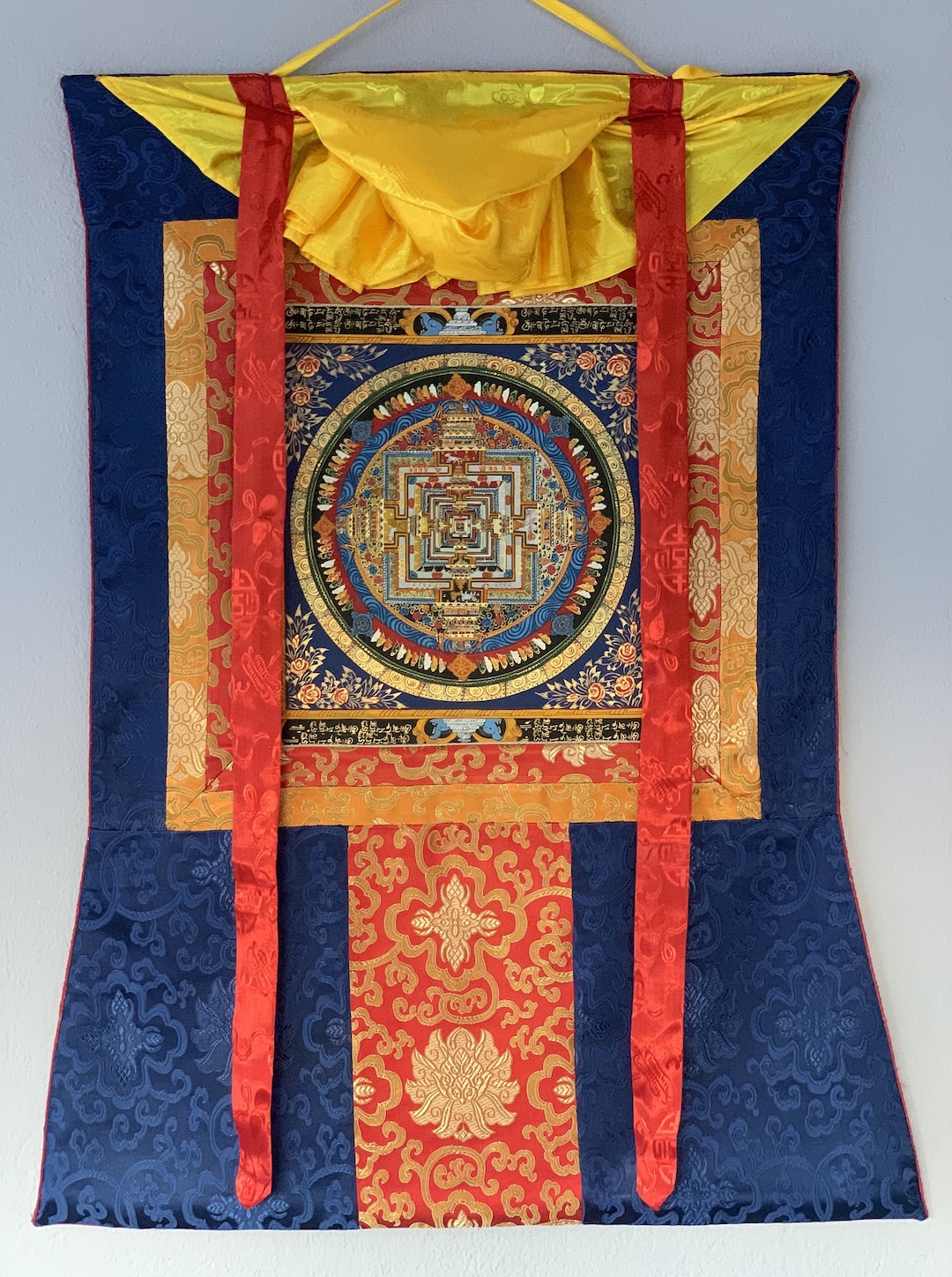 Wheel of Life, Wheel of Time, Kalachakra Om Mantra Mandala, Tibetan ...