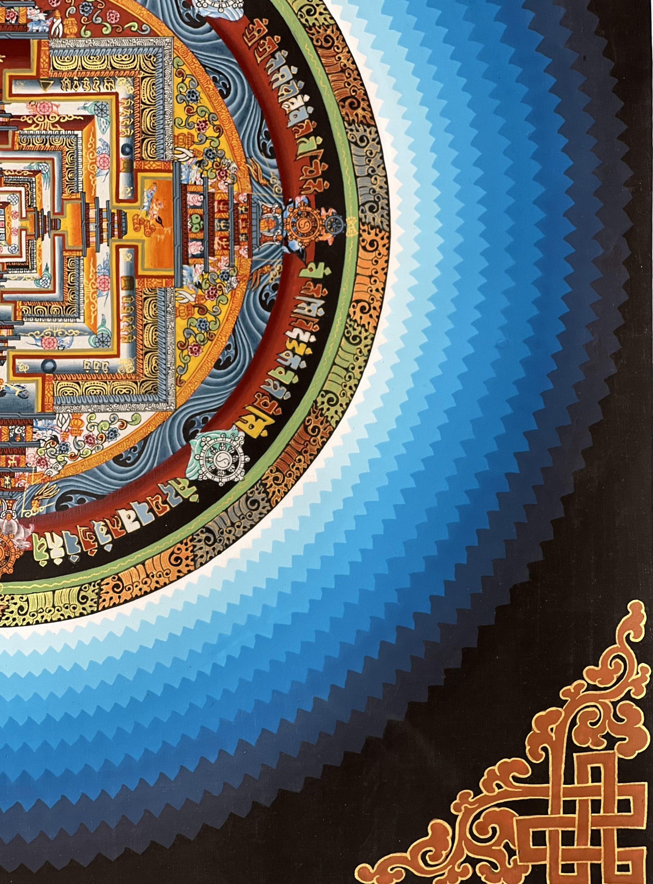 Kalachakra Samsara Chakra Wheel of Life Wheel of Time Rainbow - Etsy