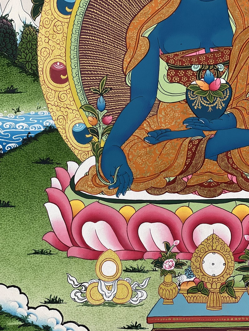 Medicine Buddha Medicine Guru Bhaisajyaguru Masterpiece Gold - Etsy