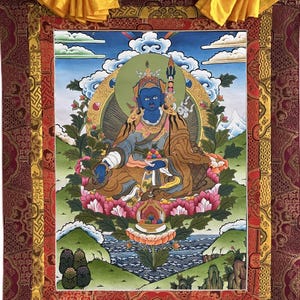 Guru Orgyen Menla/ Guru Rinpoche of Medicine Masterpiece Original ...