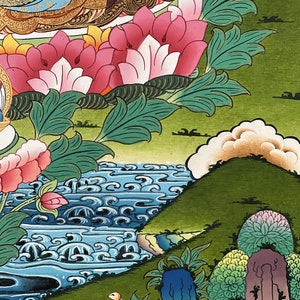 Guru Orgyen Menla/ Guru Rinpoche of Medicine Masterpiece Gold Original ...