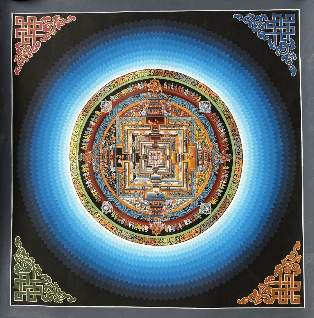 Kalachakra Chakra Wheel of Life Wheel of Time Rainbow Mandala Tibetan ...