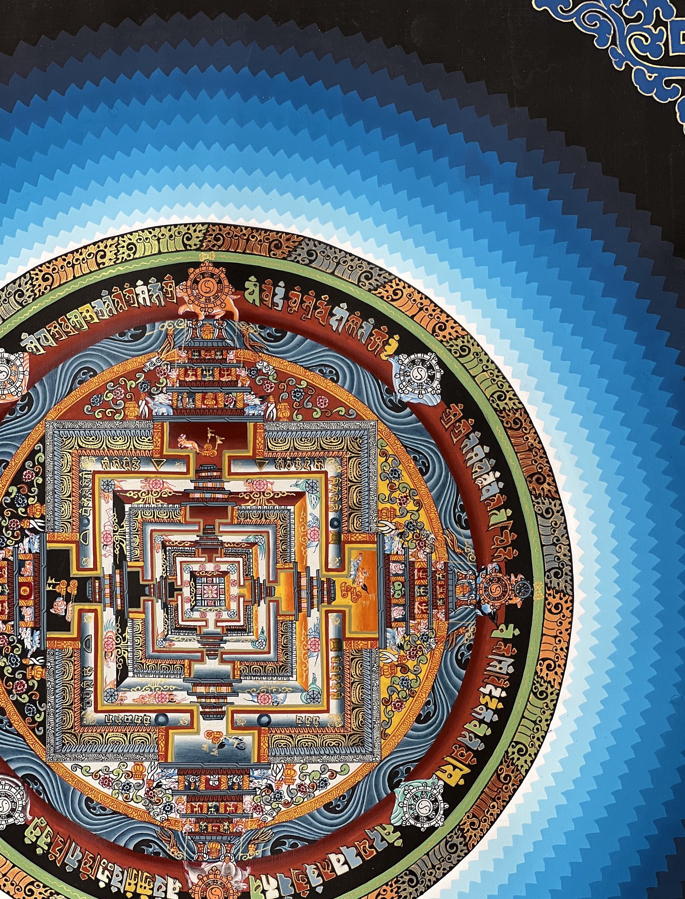 Kalachakra Samsara Chakra Wheel of Life Wheel of Time Rainbow - Etsy