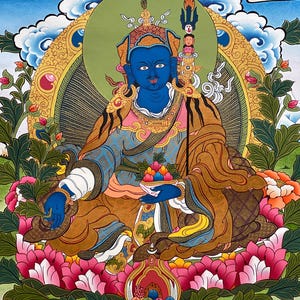 Guru Orgyen Menla/ Guru Rinpoche of Medicine Masterpiece Original ...