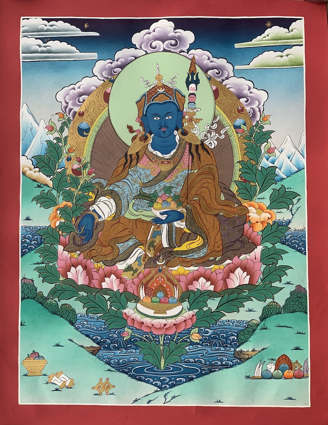 Guru Orgyen Menla or Guru Rinpoche of Medicine Master Quality - Etsy