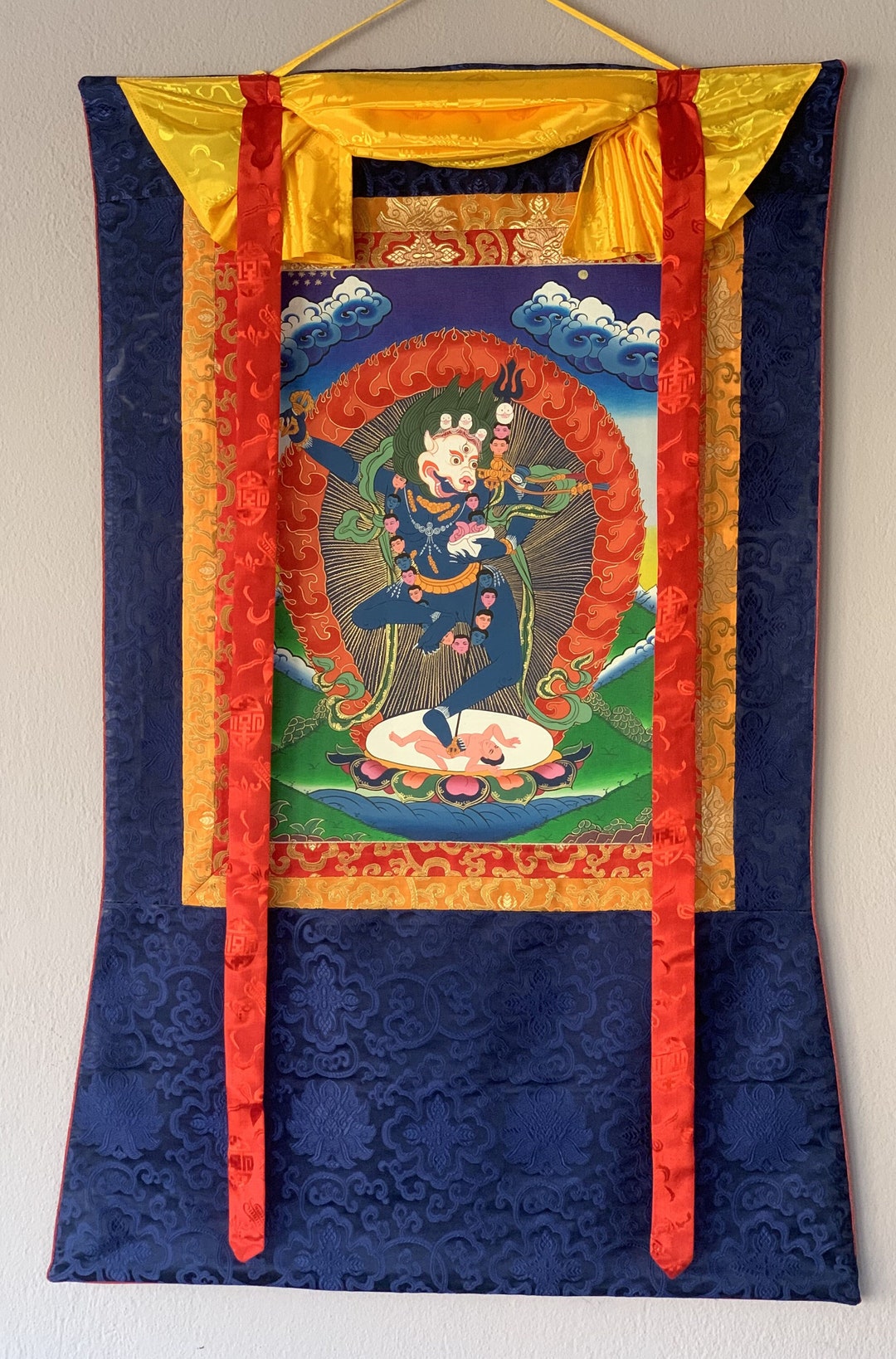 Simhamukhi/ Simhamukha/ Lion Face Dakini/yogini/ Jogini Tibetan Thangka ...
