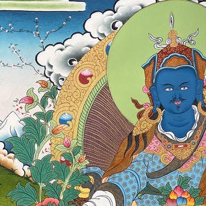 Guru Orgyen Menla/ Guru Rinpoche of Medicine Masterpiece Gold Original ...