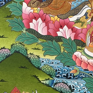 Guru Orgyen Menla/ Guru Rinpoche of Medicine Masterpiece Gold Original ...