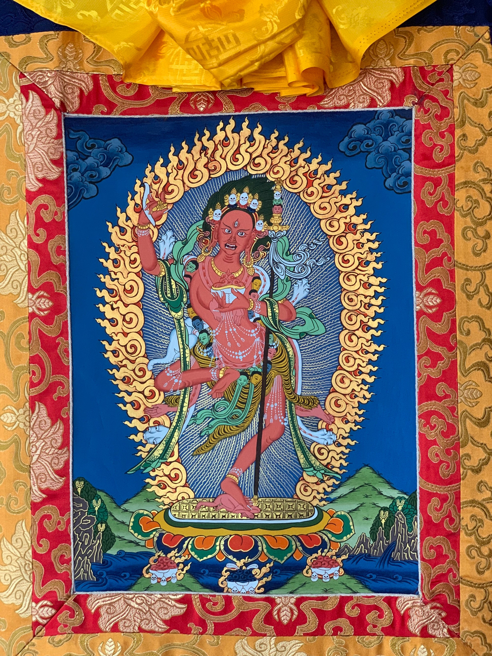 Vajravarahi Dorje Phagmo Tibetan Thangka Painting Original - Etsy