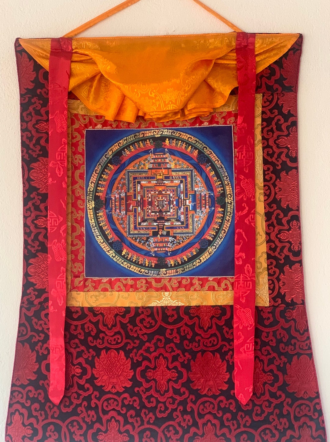 Kalachakra Mandala Wheel of Life High Quality Tibetan Thangka Painting ...