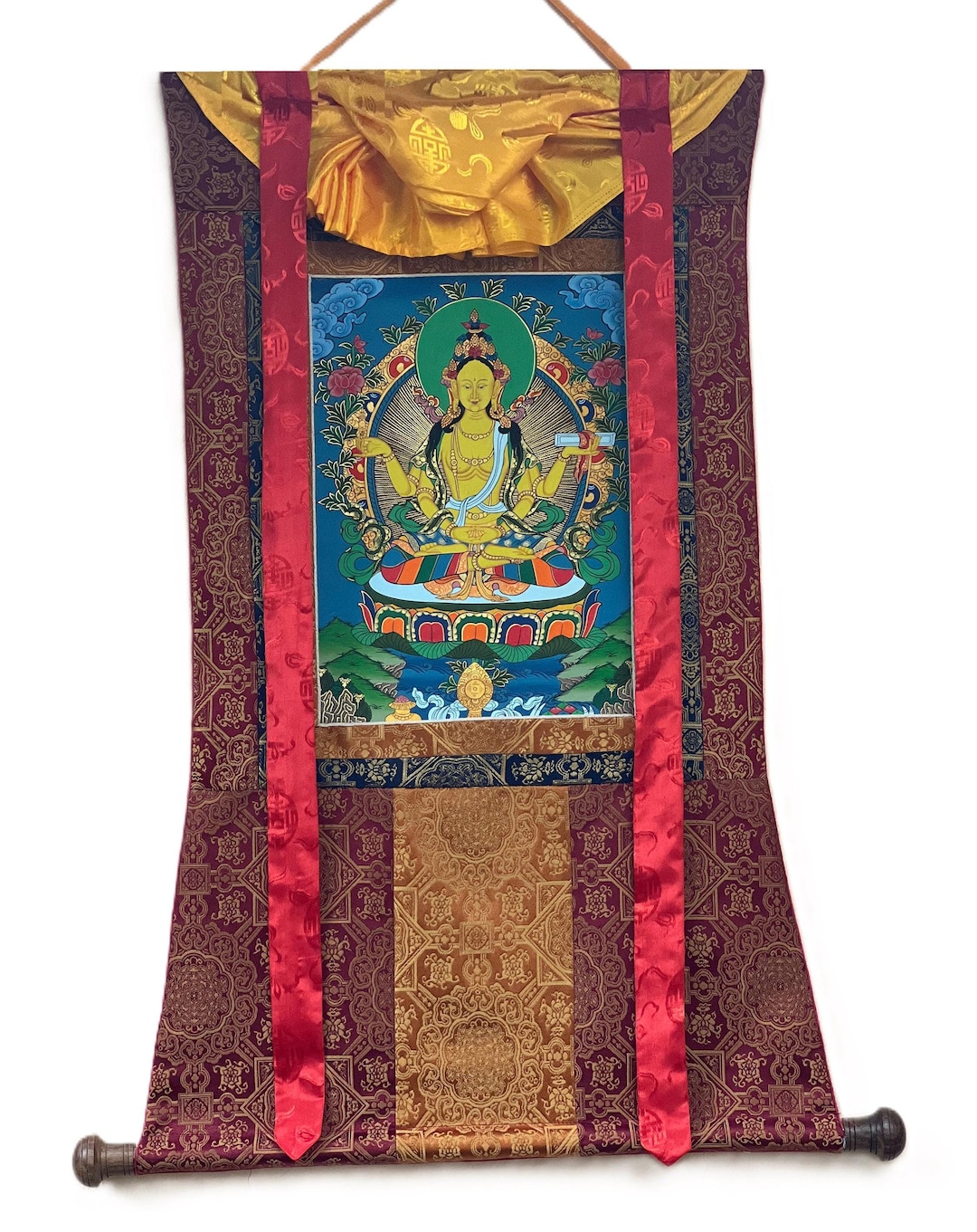 Prajnaparamita/prajna Paramita Original Masterpiece Tibetan Thangka ...