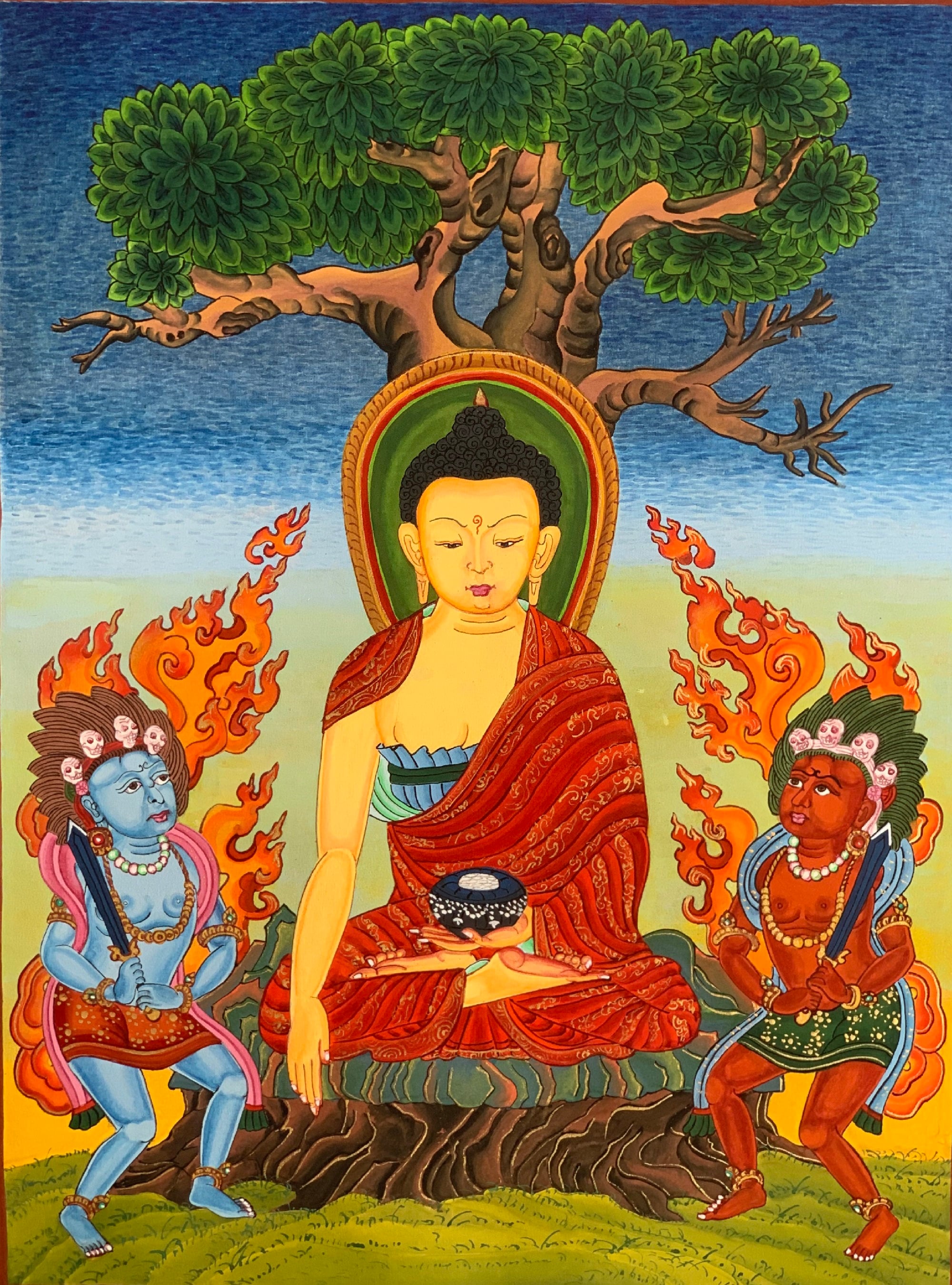 Buddha under bodhi tree store