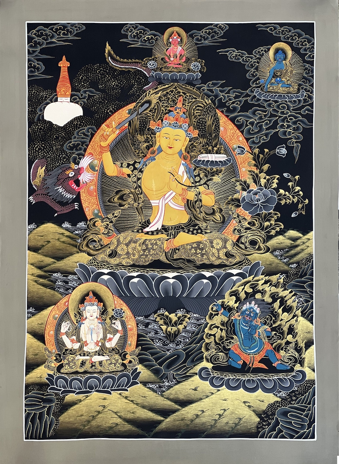 Manjushri/ Manjusri,/manjushree Master Quality Hand-painted Original ...