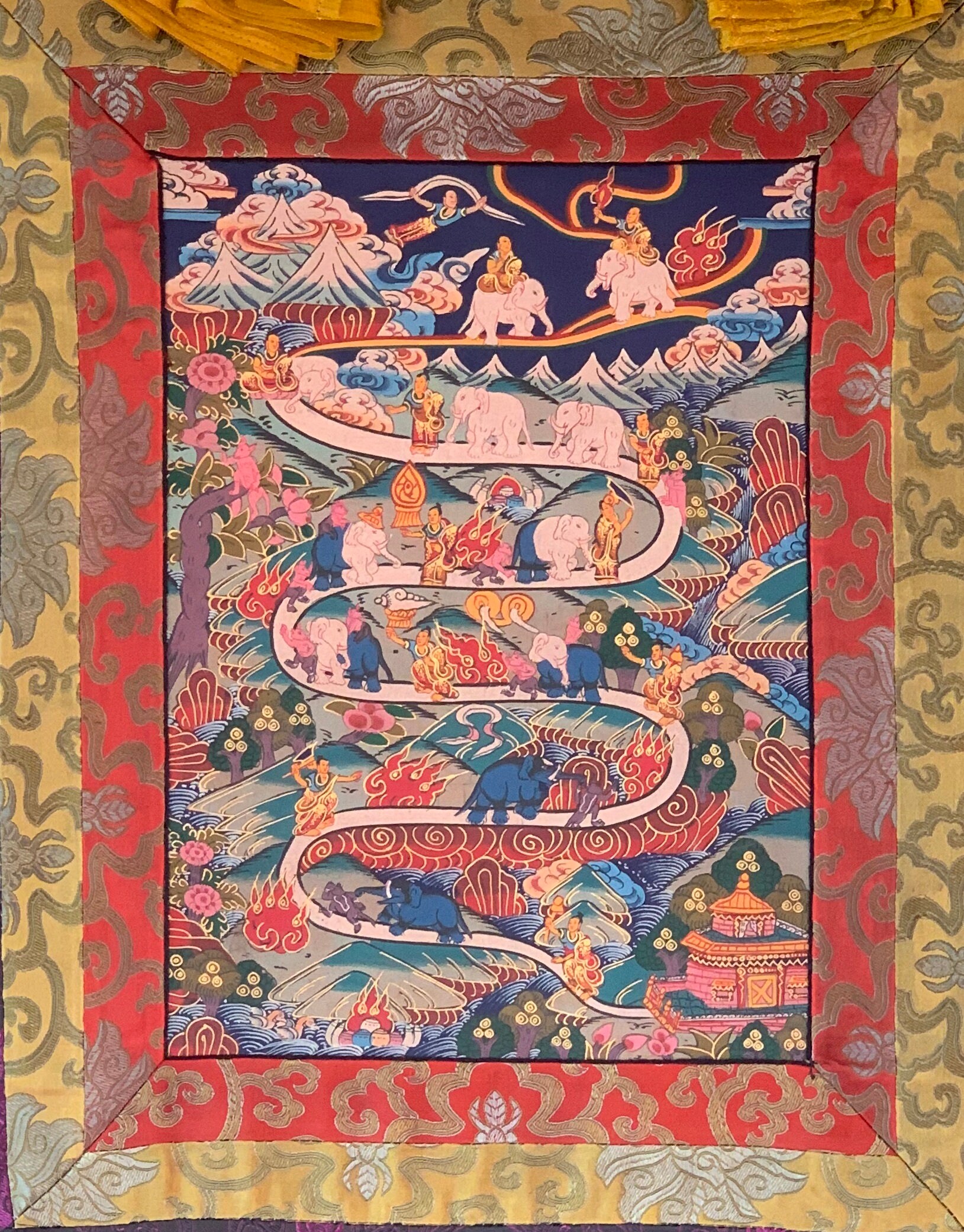 Elephant Path Samatha Meditation Way to Heaven/nirvana Tibetan - Etsy