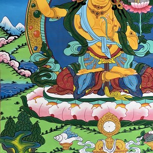Manjushri/ Manjusri/ Manjushree/ Master Quality Hand-painted Original ...