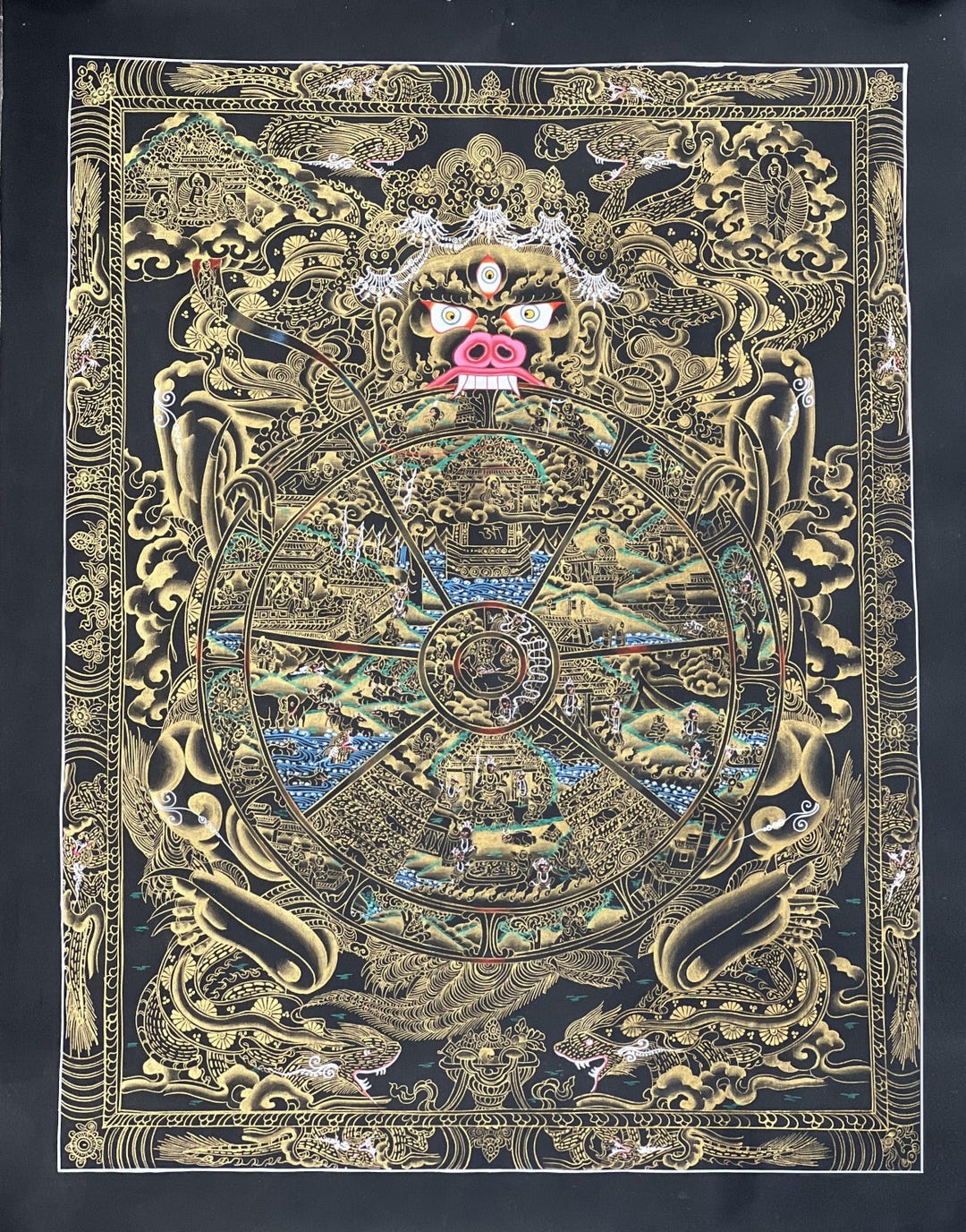 Wheel of Life/ Bhavacakra / Samsara Chakra/ Riduk Mandala Masterpiece ...