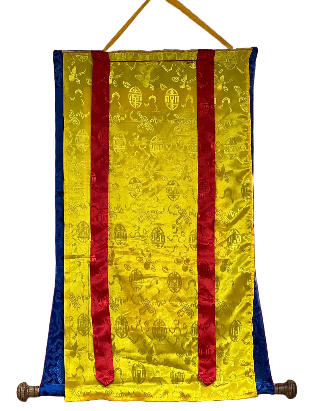 Yellow Jambhala/ Zambala/kuber God of Wealth Tibetan Thangka Painting ...