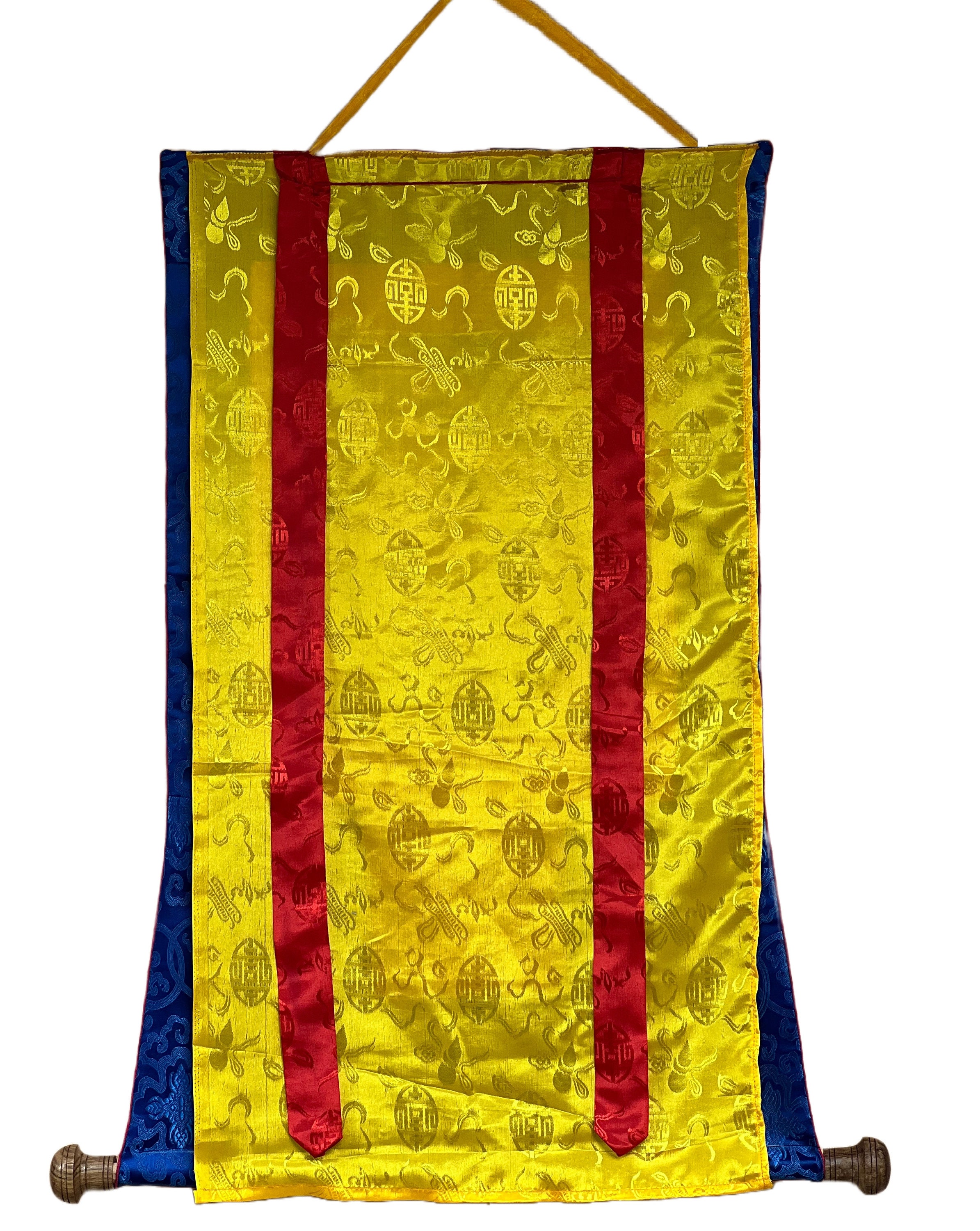 Yellow Jambhala/ Zambala/kuber God of Wealth Tibetan Thangka Painting ...