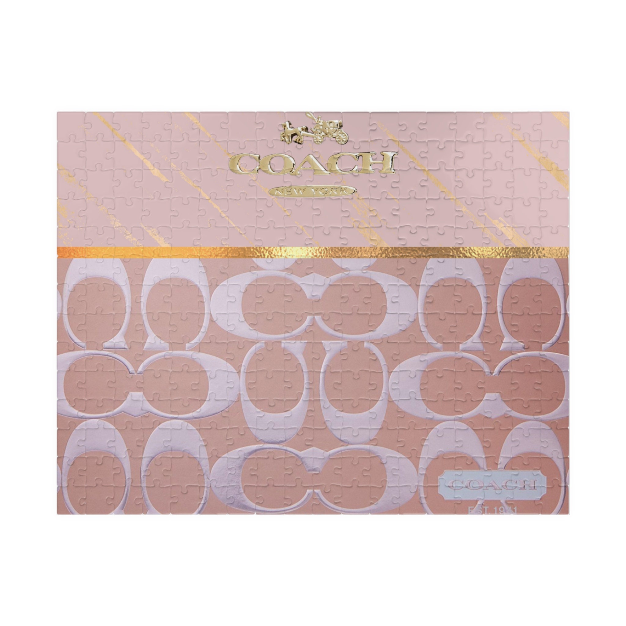 Coach Design Classy Pink Coach Family Game Night Puzzle 110, 252, 520 ...