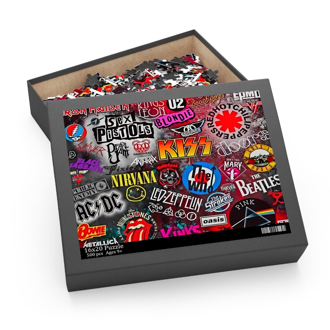 80's & 90's Rock Band Puzzle: Retro Music Jigsaw - Etsy