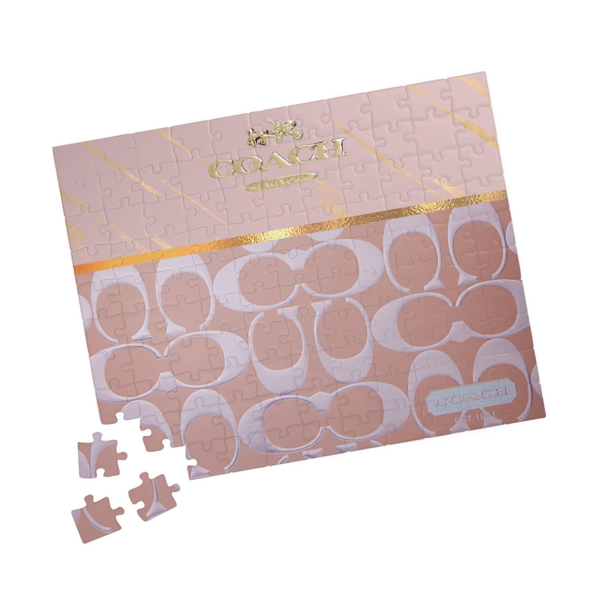 Coach Design Classy Pink Coach Family Game Night Puzzle 110, 252, 520 ...