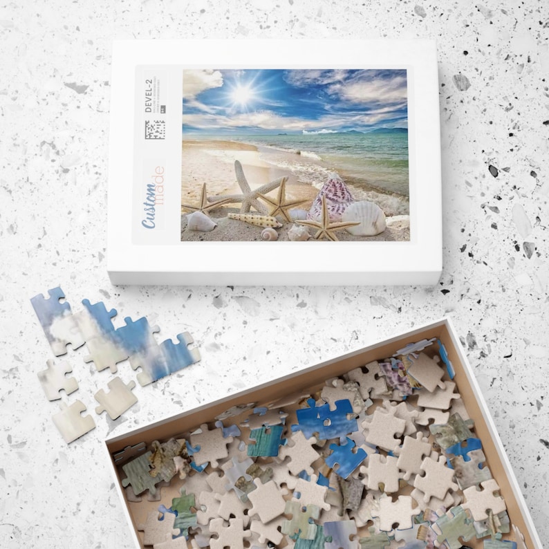 Fun at the Beach | Sea Shells Puzzle | Family Game Night | Beach Scene ...