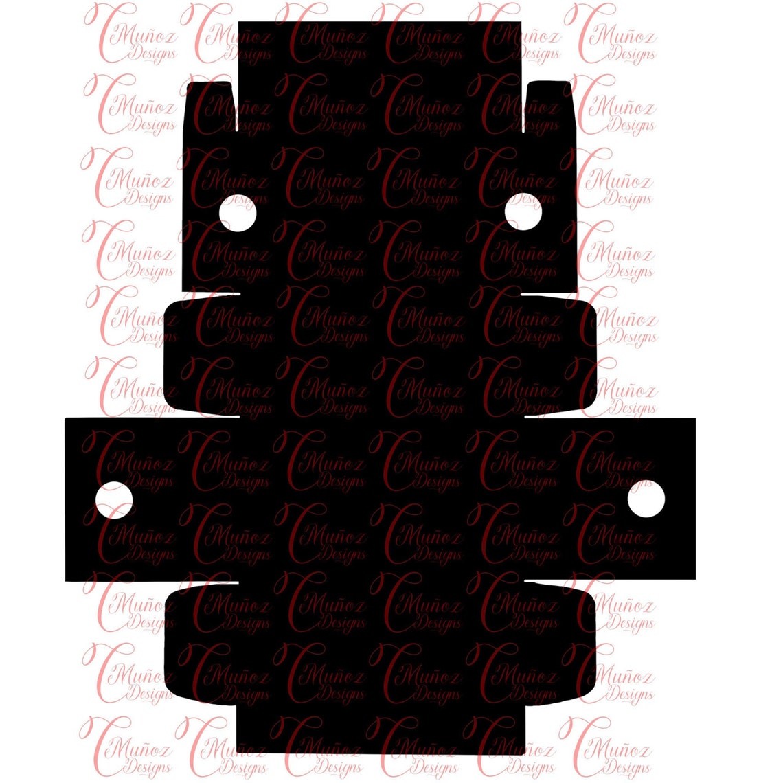 Shoe Box Template (SIZABLE) - Etsy