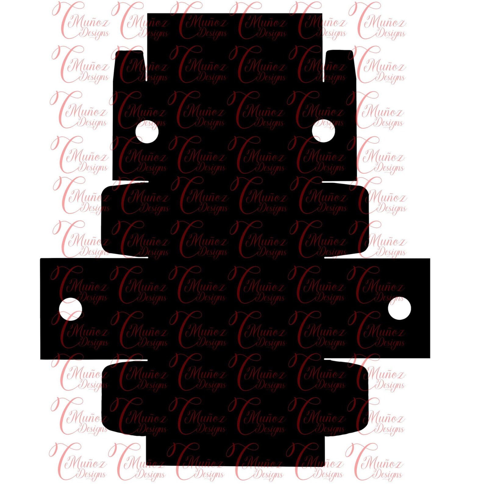 Shoe Box Template (SIZABLE) - Etsy