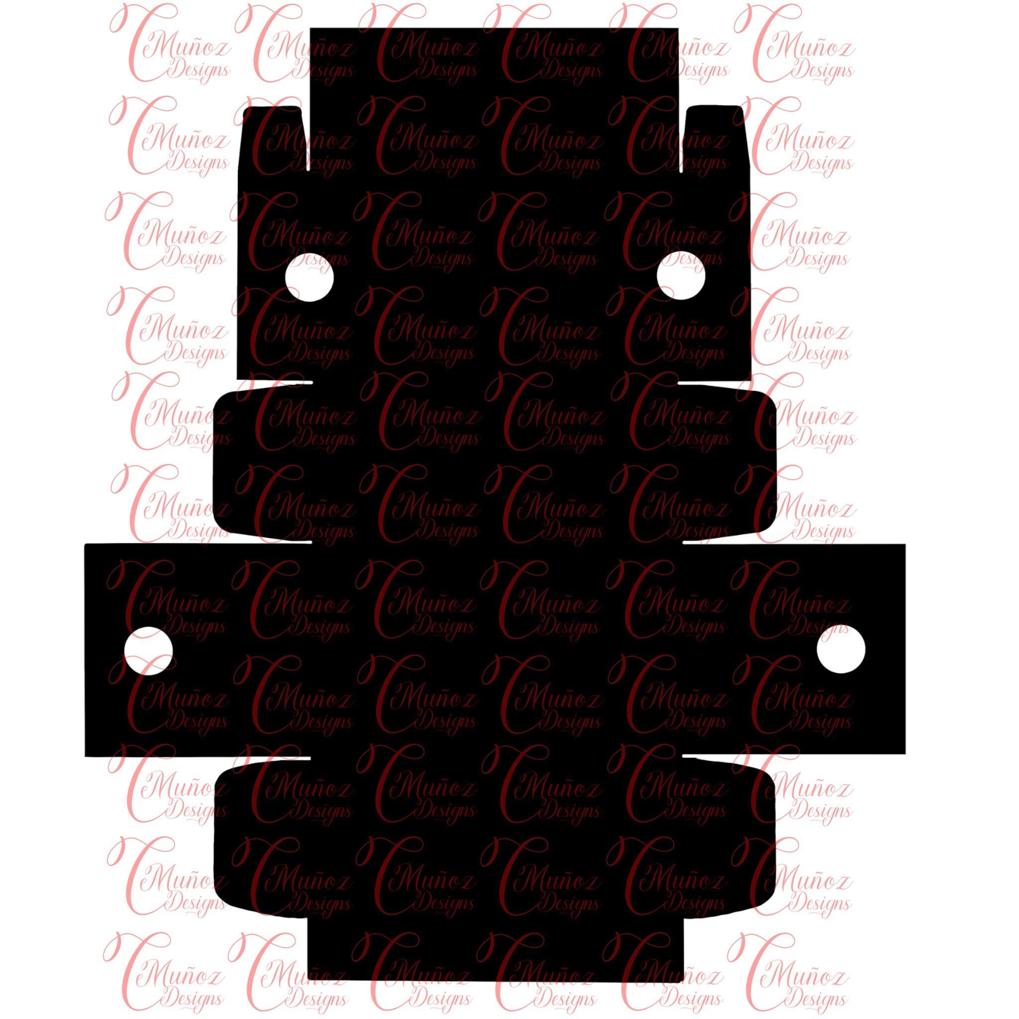 Shoe Box Template (SIZABLE) - Etsy