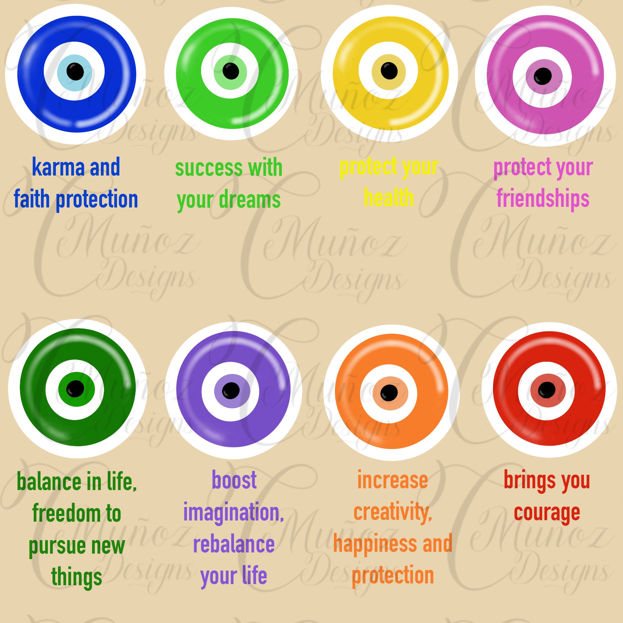 Evil Eye Sticker - Etsy