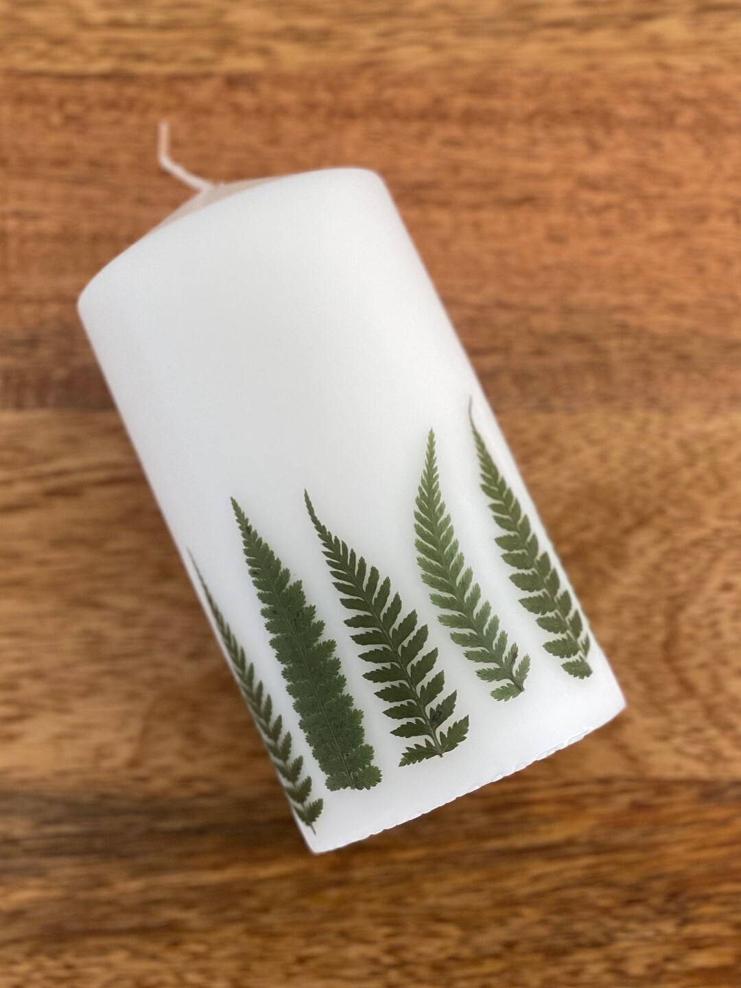 Pressed Fern Candles - Etsy