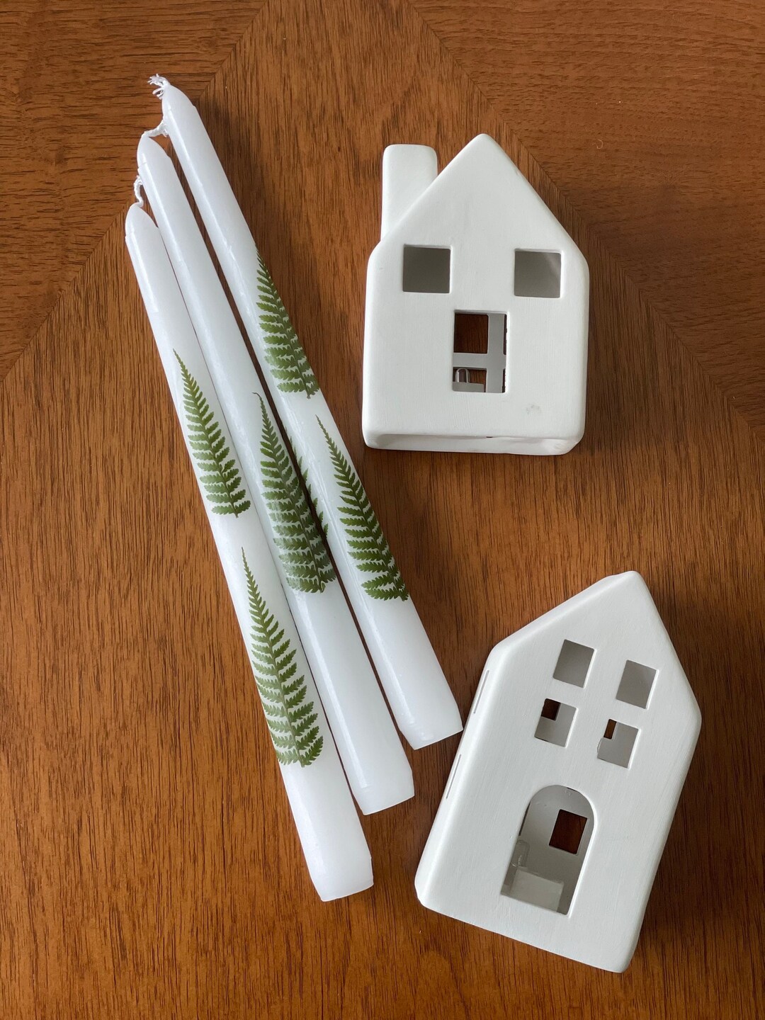 Pressed Fern Candles - Etsy