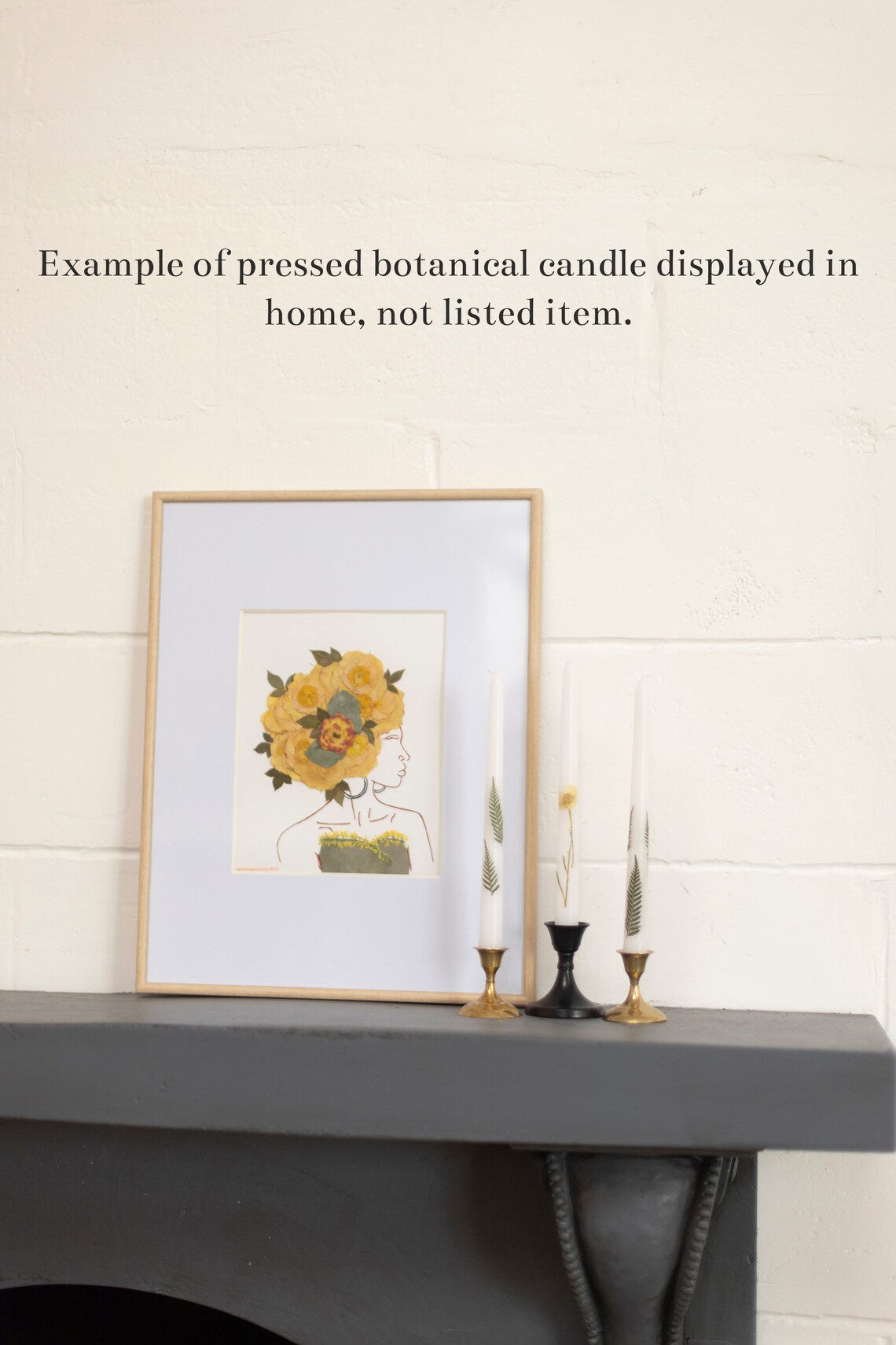 Pressed Botanical Daisy Candles - Etsy