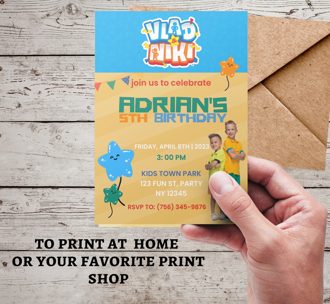 Vlad & Niki Invitation, Vlad and Niki Digital Invitation. Vlad and Niki ...